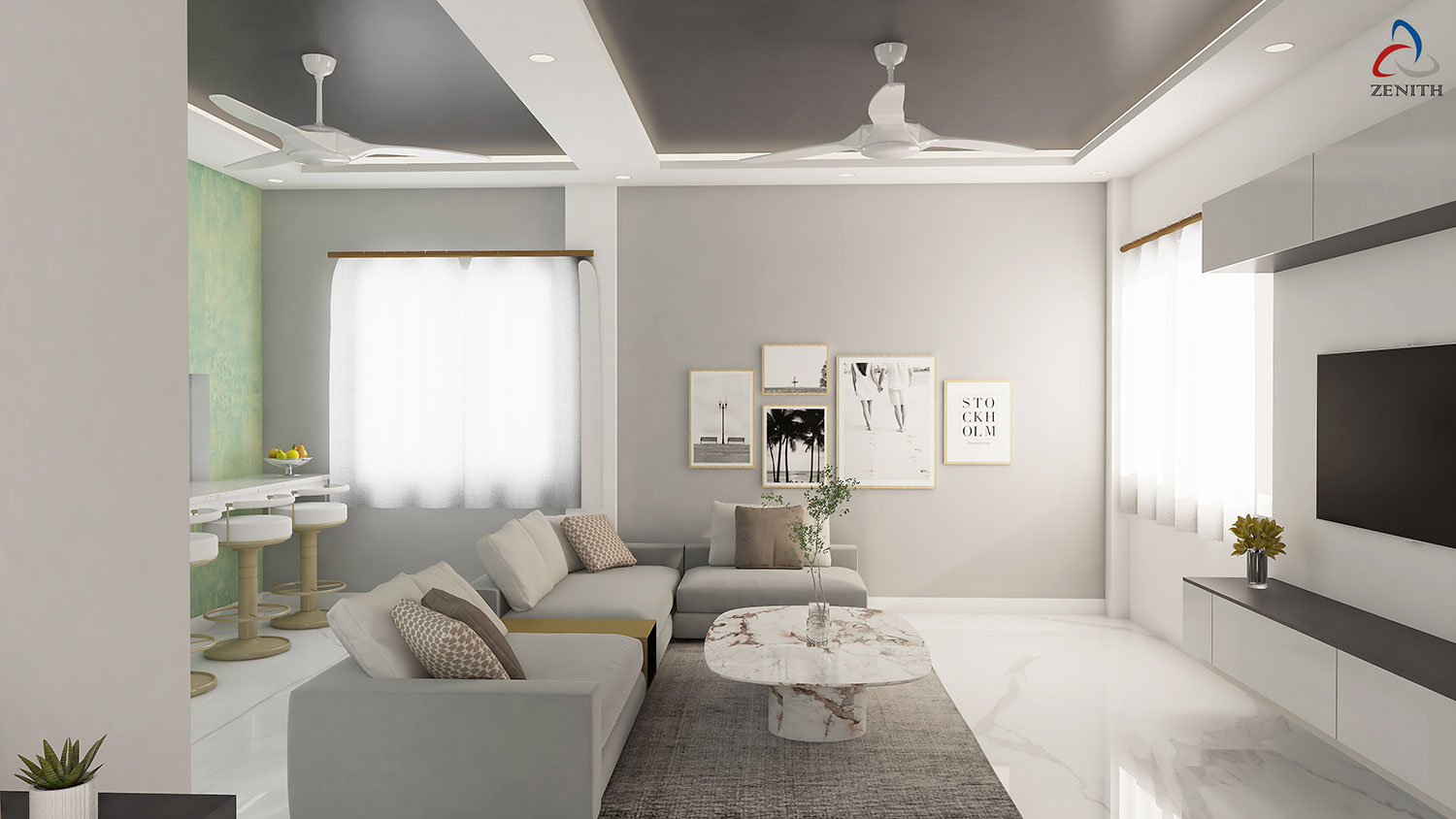 Living and Dining - Zenith Interior